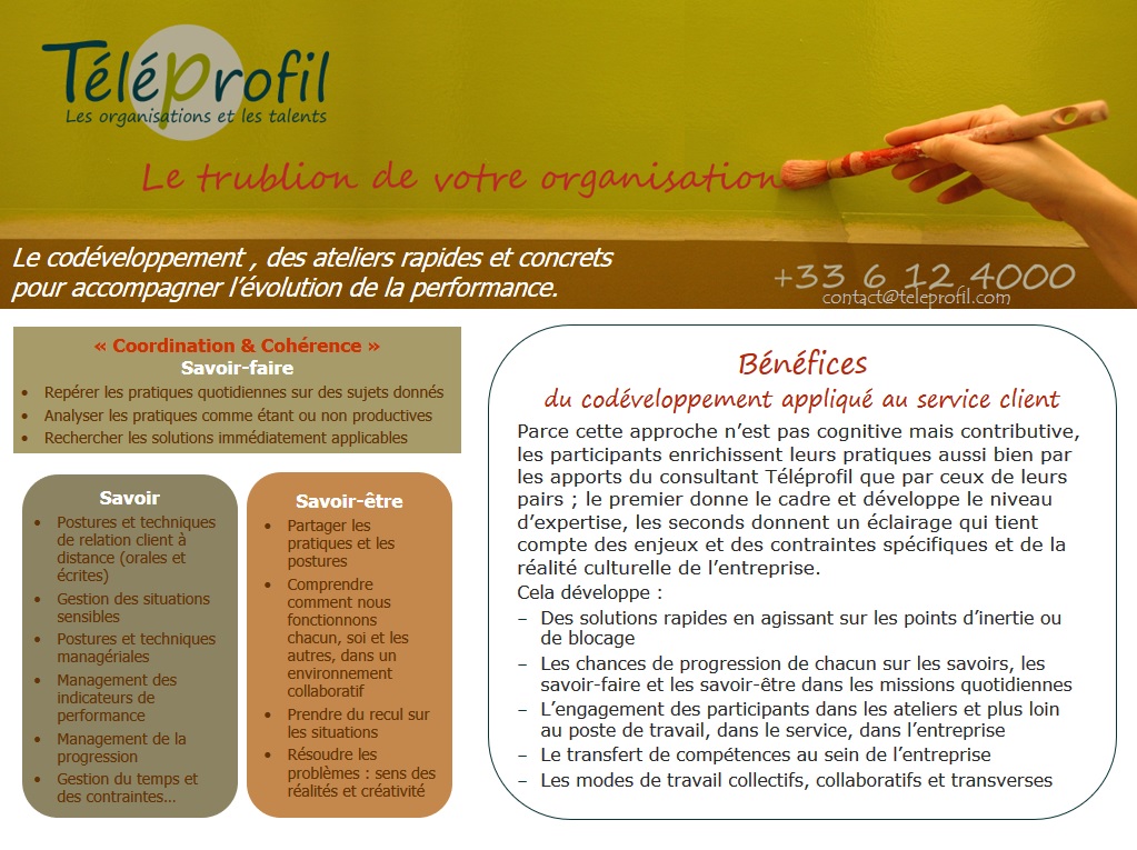 Les projets conduits par Téléprofil – Téléprofil